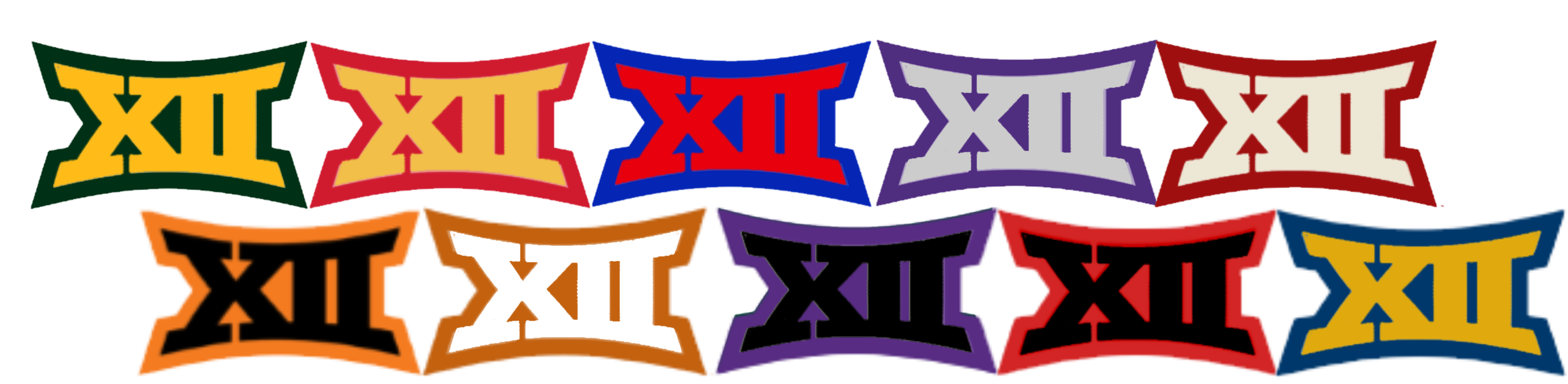 A recolorized SEC logo for each conference team : r/CFB